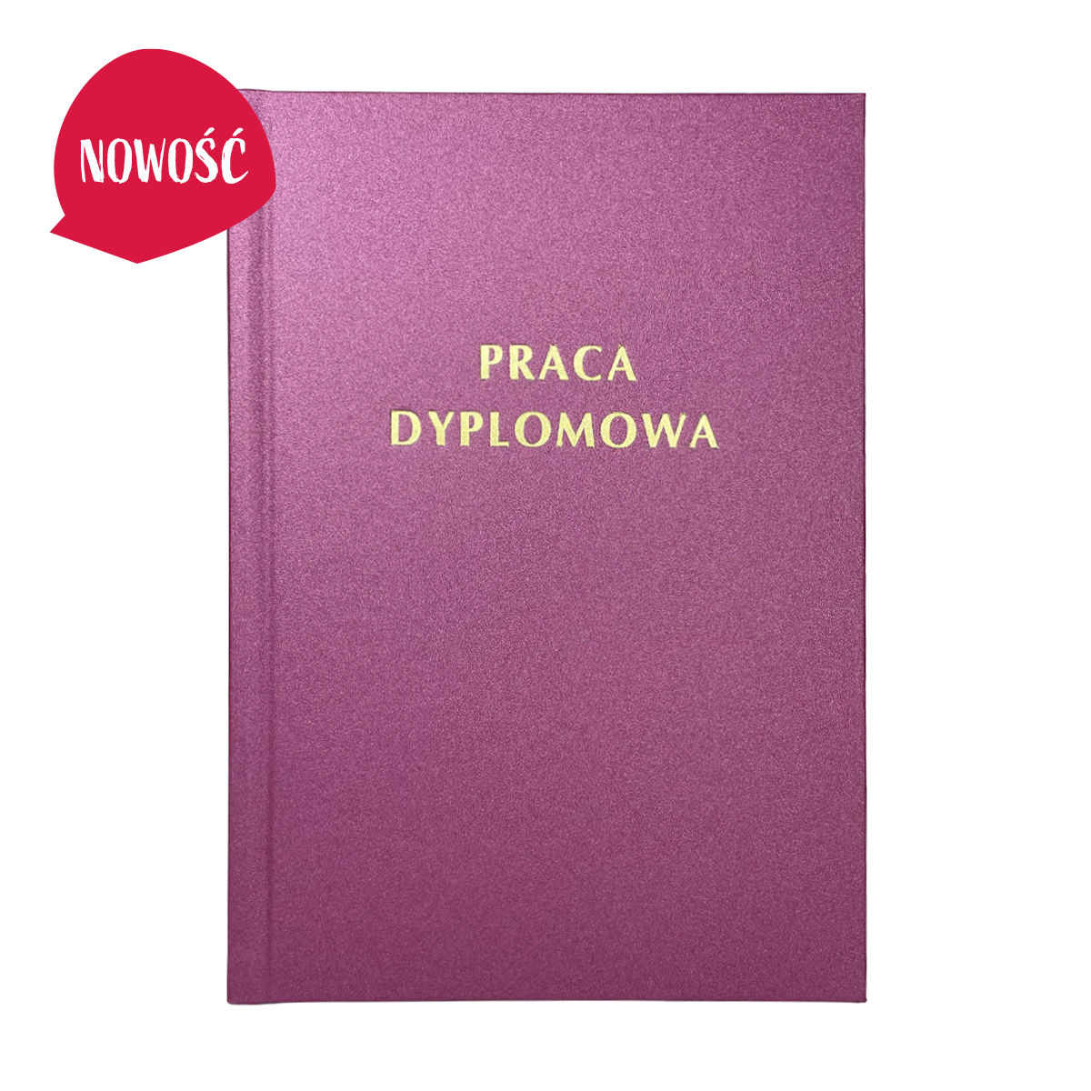 Malinowy Brokat Oprawa Pracy Dyplomowej | Drukarnia Strefa "X"
